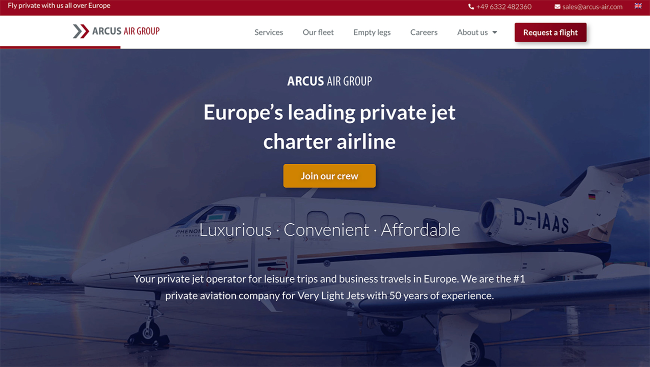 Arcus Air Group | UrgentJets